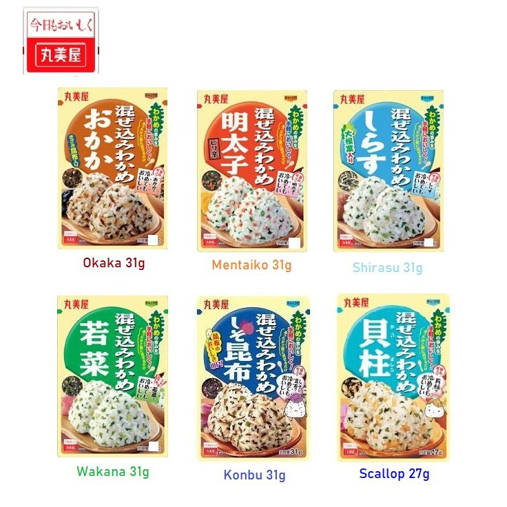 Japan Marumiya Furikake Rice Sprinkle 29g Okaka / Mentaiko / Shirasu ...