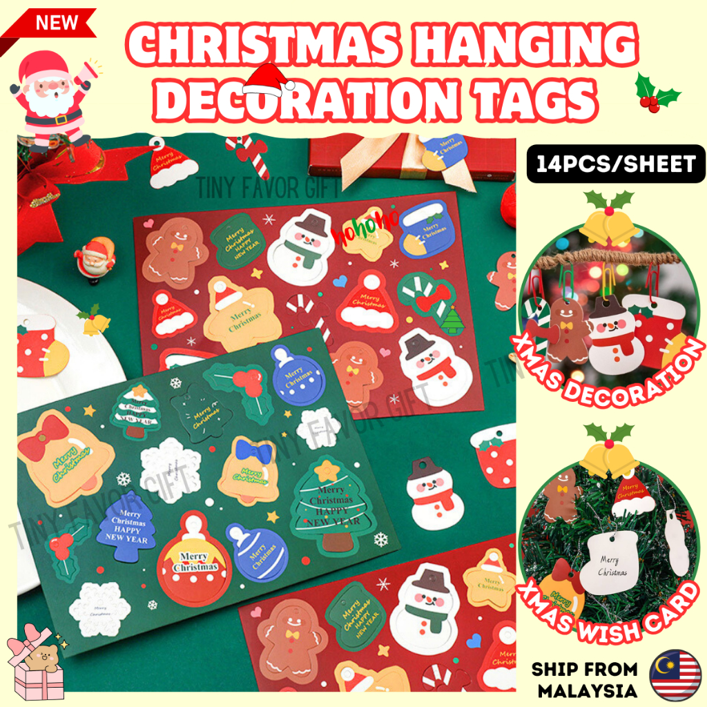 Christmas Decorations Hanging Card Students Christmas Gift Hanging Diy ...