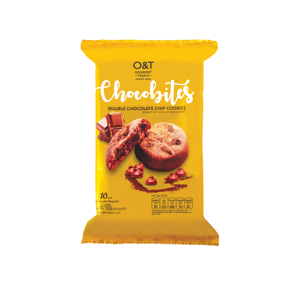O&T Double Chocolate Chip Cookies Combo Single Twin Packs Duo Dua Satu ...