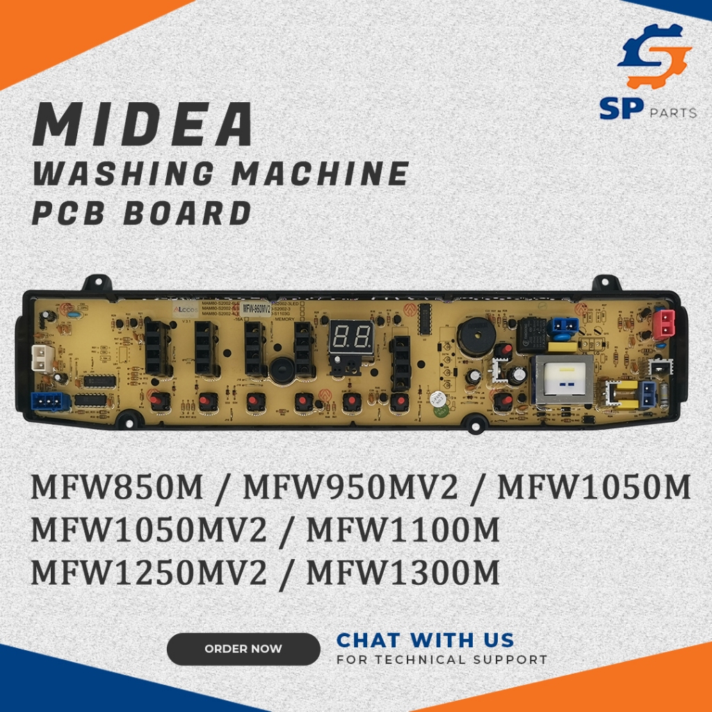 MIDEA WASHING MACHINE PCB BOARD MODEL MFW850M/MFW950MV2/MFW1050M ...