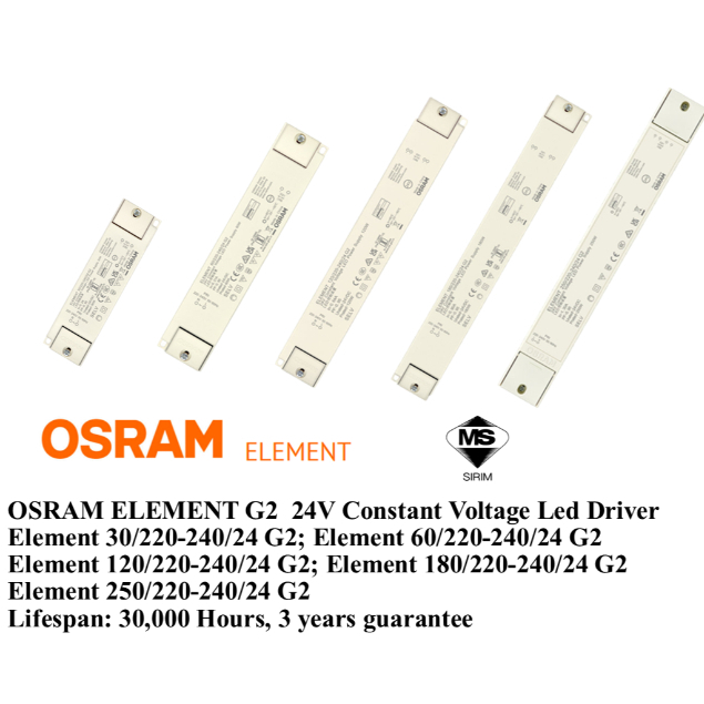OSRAM Element G2 24V Constant Voltage LED Driver, 24V LED power supply ...