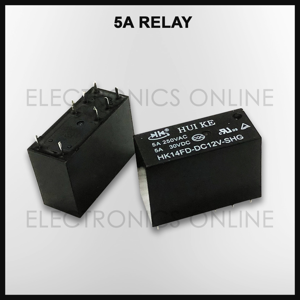 Hui Ke HK14FD-DC12V-SHG relay 5A Double Pole Double Throw Relay ...