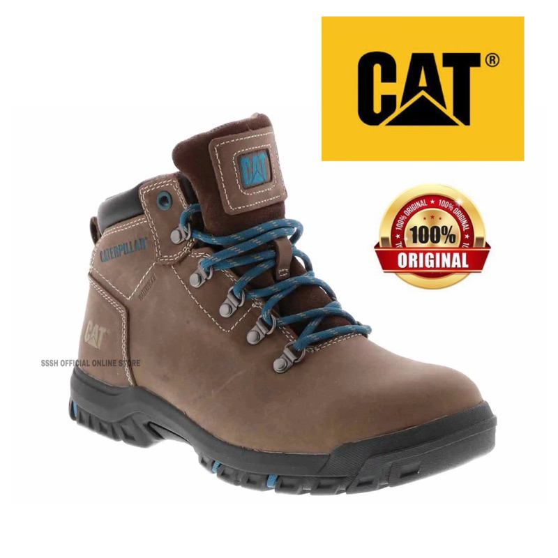 ORIGINAL Caterpillar Women Mae Steel Toe WP FULL GRAIN LEATHER Work ...