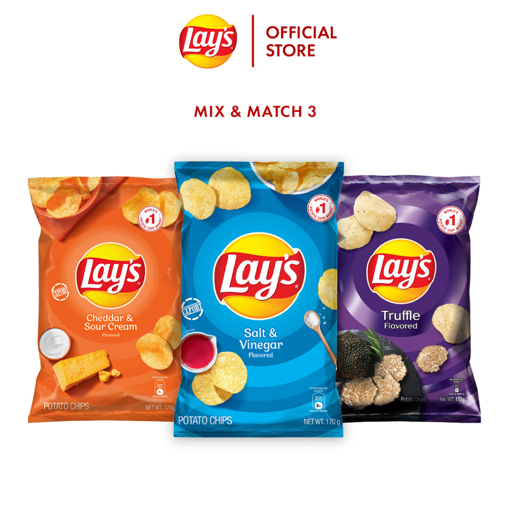 [Mixed Bundle of 3] Lay's / Ruffles / Doritos / Cheetos Big Pack ...