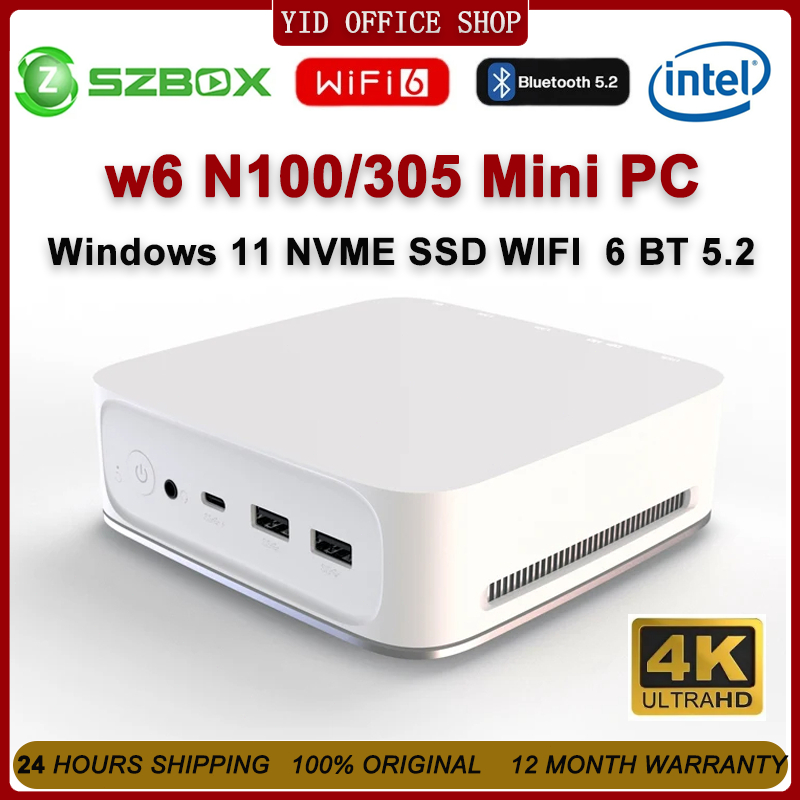 SZBOX Mini Pc Intel Alder Lake N305 16G 512G NVME SSD Windows 11 DDR4 M ...