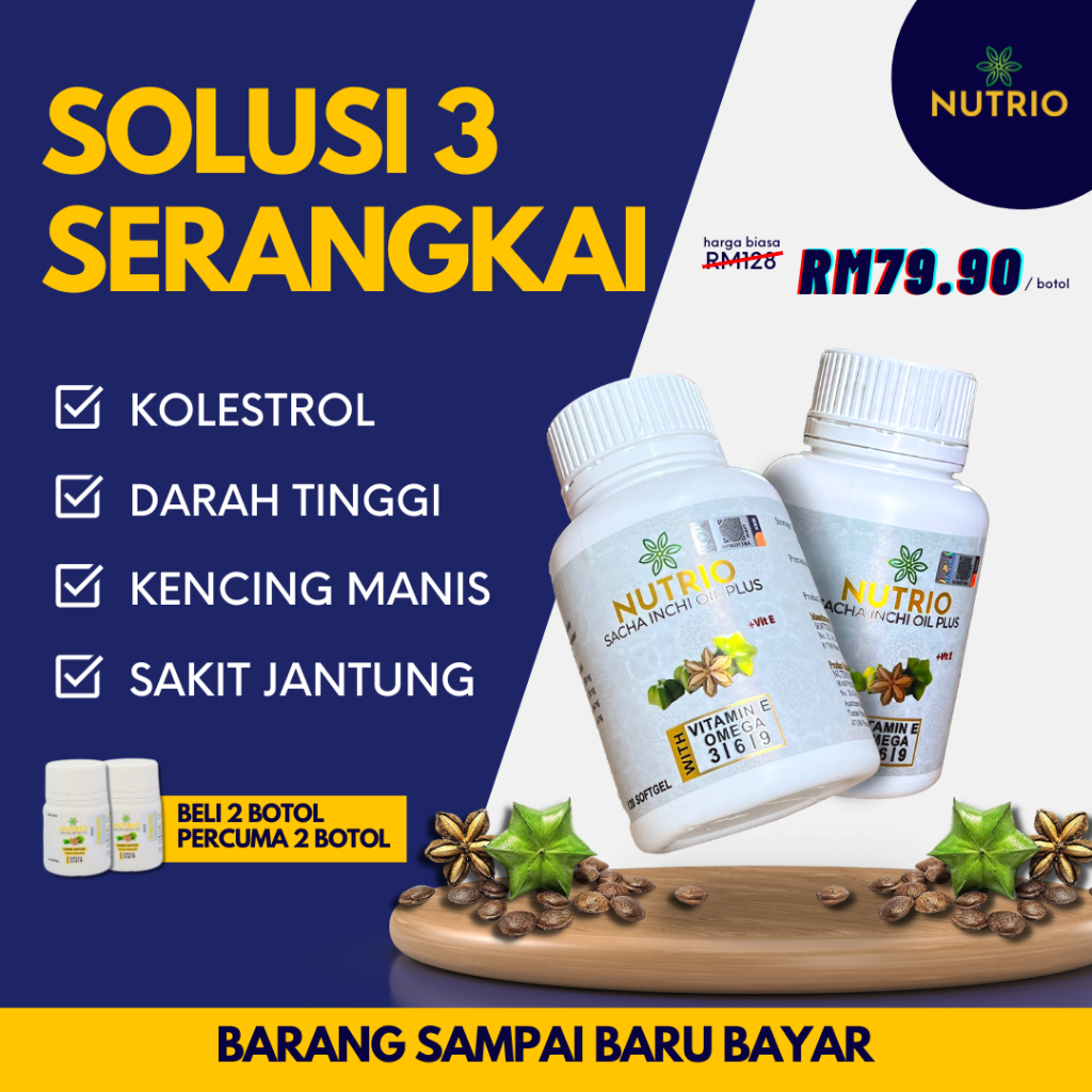 Nutrio Scha Inchi Oil ( nutrio oil ) | Shopee Malaysia