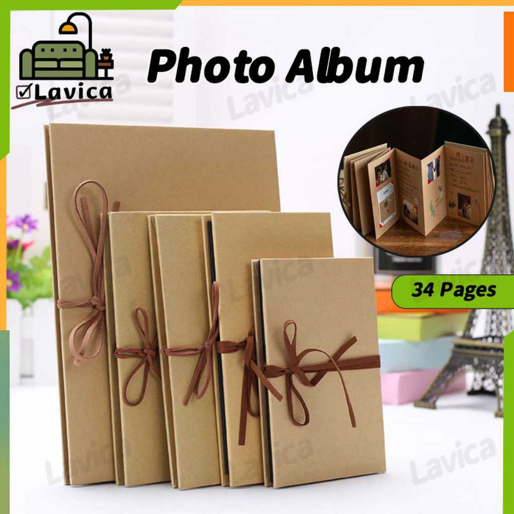 【MY】5/6/8 Inch A4 DIY Accordion Folding Page Album Paste Couple ...