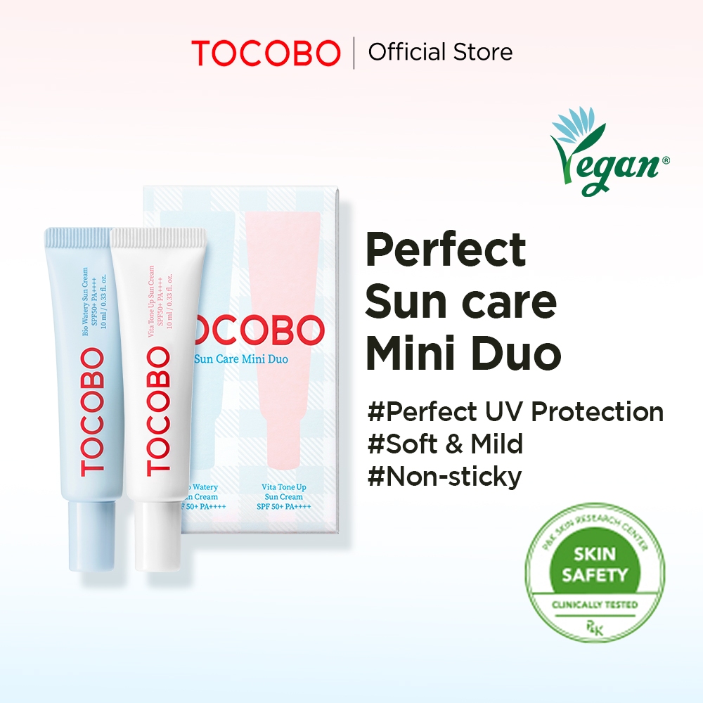 TOCOBO Sun Care Mini Duo - Bio Watery Sun Cream (10ml) + Vita Tone Up Sun Cream (10ml) | Shopee ...