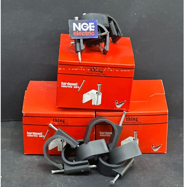[PROMOSI] 35mm Cable Clips Black Colour | Shopee Malaysia