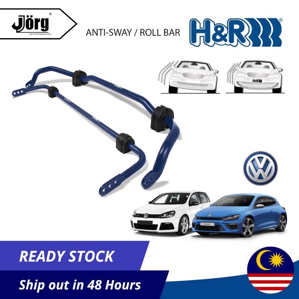 H&R Sway Bars/Front & Rear Anti Roll Bar VW Volkswagen Golf GTI ...