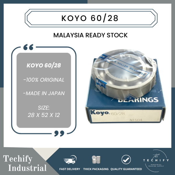 KOYO 60/28 OPEN / 2RS - KOYO DEEP GROOVE RADIAL BALL BEARINGS ...