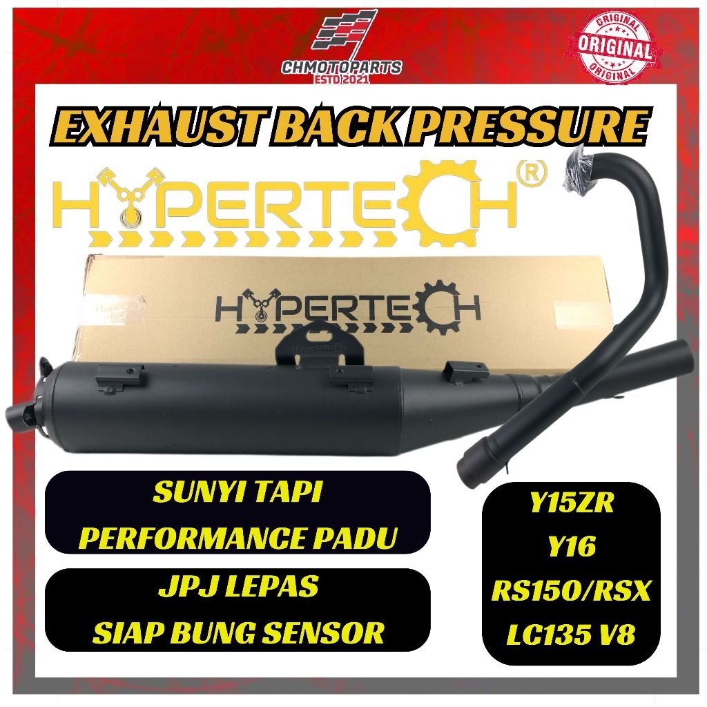HYPERTECH Exhaust ultimate pressure, straight flow Y15ZR/Y16ZR/LC135/ RS150/RSX 32/35MM/32/32MM ...