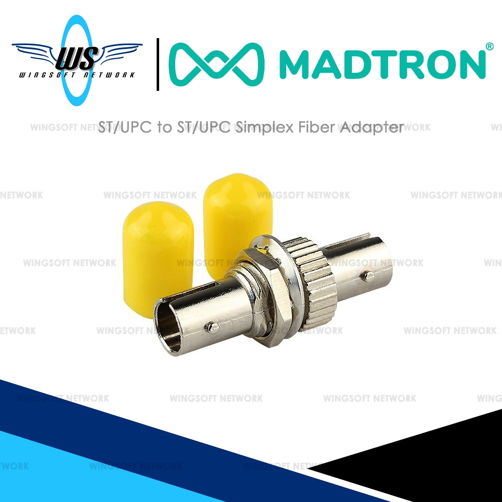 𝗠𝗔𝗗𝗧𝗥𝗢𝗡® ST/UPC to ST/UPC Simplex Fiber Adapter | Shopee Malaysia