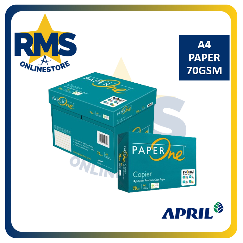 PAPER ONE A4 75GSM 500 SHEET - 1BOX 5 REAMS | Shopee Malaysia