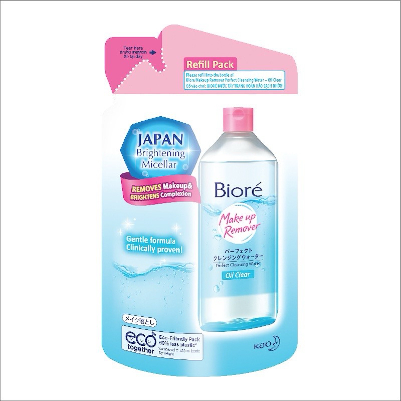 BIORE Perfect Cleansing Water Oil Clear Refill Pack (250ml) | Shopee ...