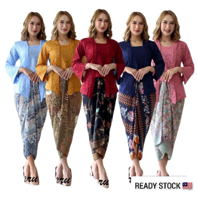 READY STOCK 🇲🇾 KUTUBARU BROKAT FURING (KEBAYA SAHAJA) | Shopee Malaysia