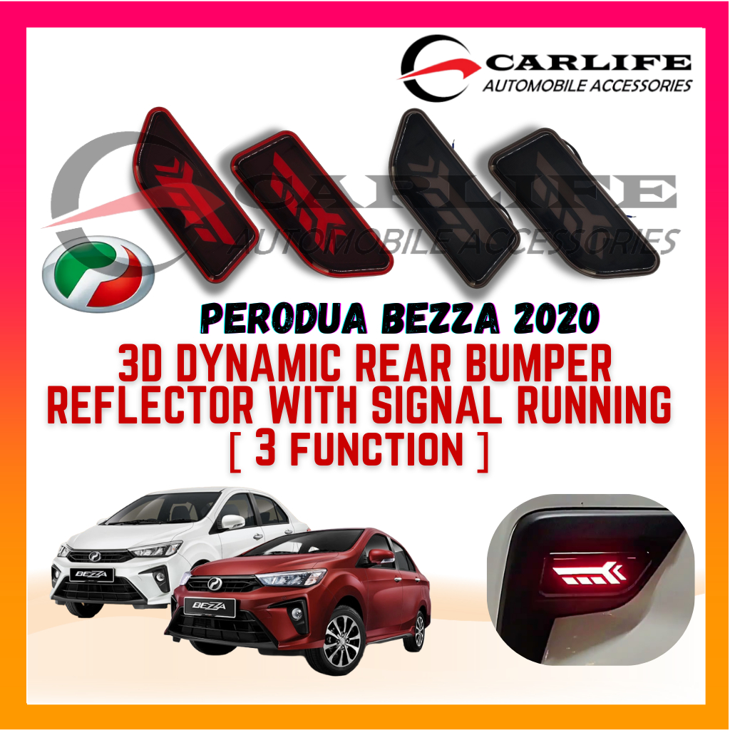 Perodua Bezza 2022 3D Dynamic Bumper Reflector LED with Signal Light ...