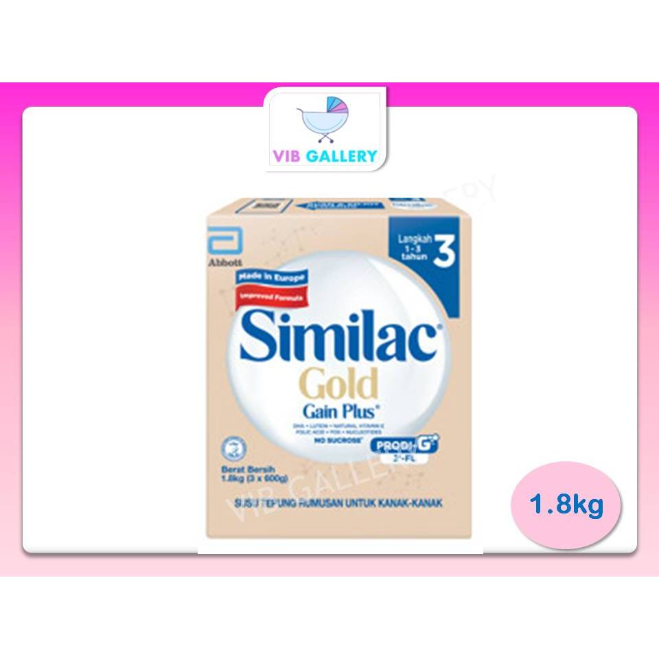 SIMILAC GOLD GAIN PLUS 1.8KG (EXP:2026) | Shopee Malaysia