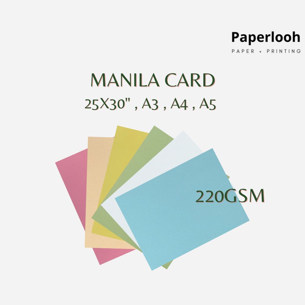 Manila Card 220gsm (25"x30"/A3/A4/A5) | Shopee Malaysia
