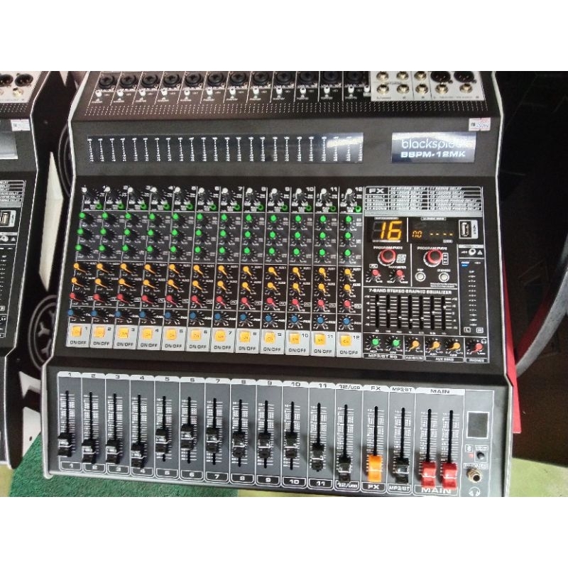 Black spider power mixer 12 channel BSPM-12MK | Shopee Malaysia