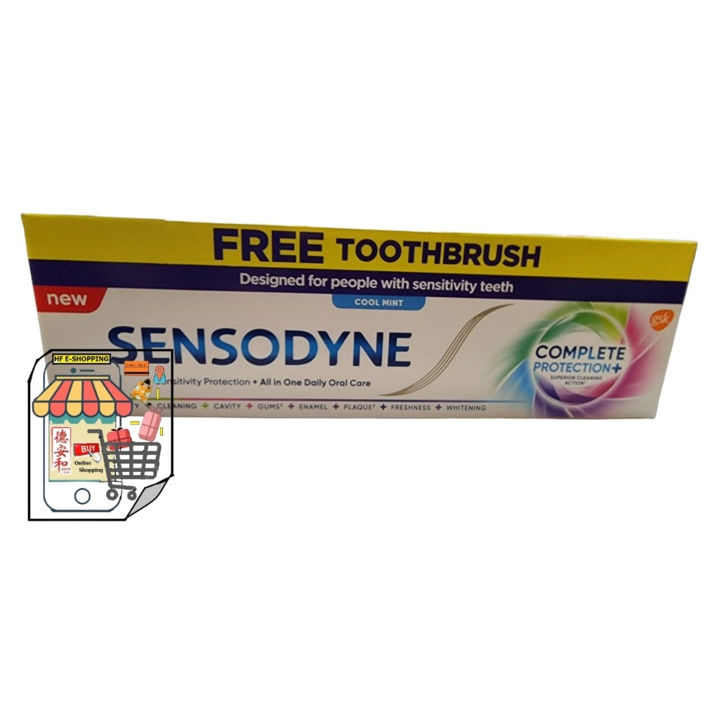 Sensodyne Toothpaste Complete Protection 100g FREE Toothbrush | Shopee ...
