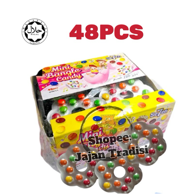 MINI BANGLE CHOCOLATE BEAN CANDY (SE7EN) [48PCS] | Shopee Malaysia