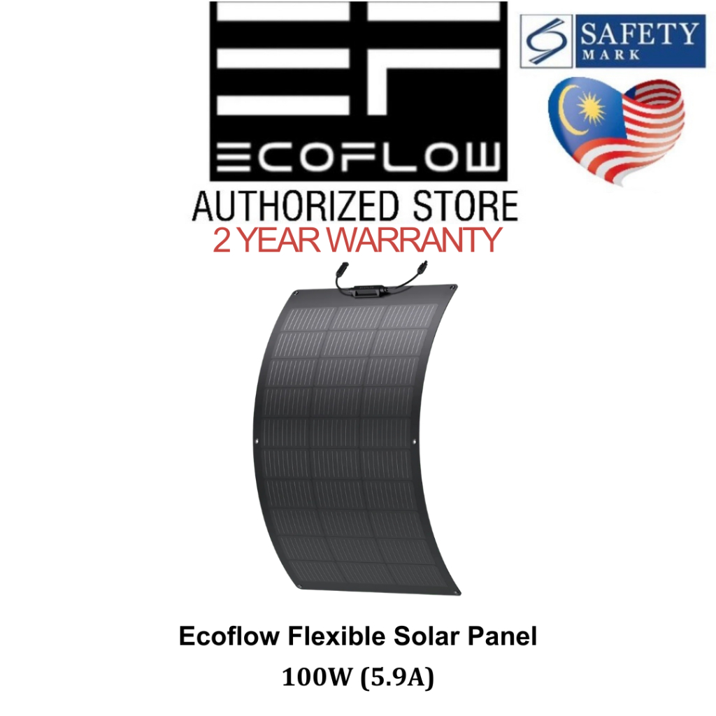 EcoFlow 100W Flexible Solar Panel | Shopee Malaysia