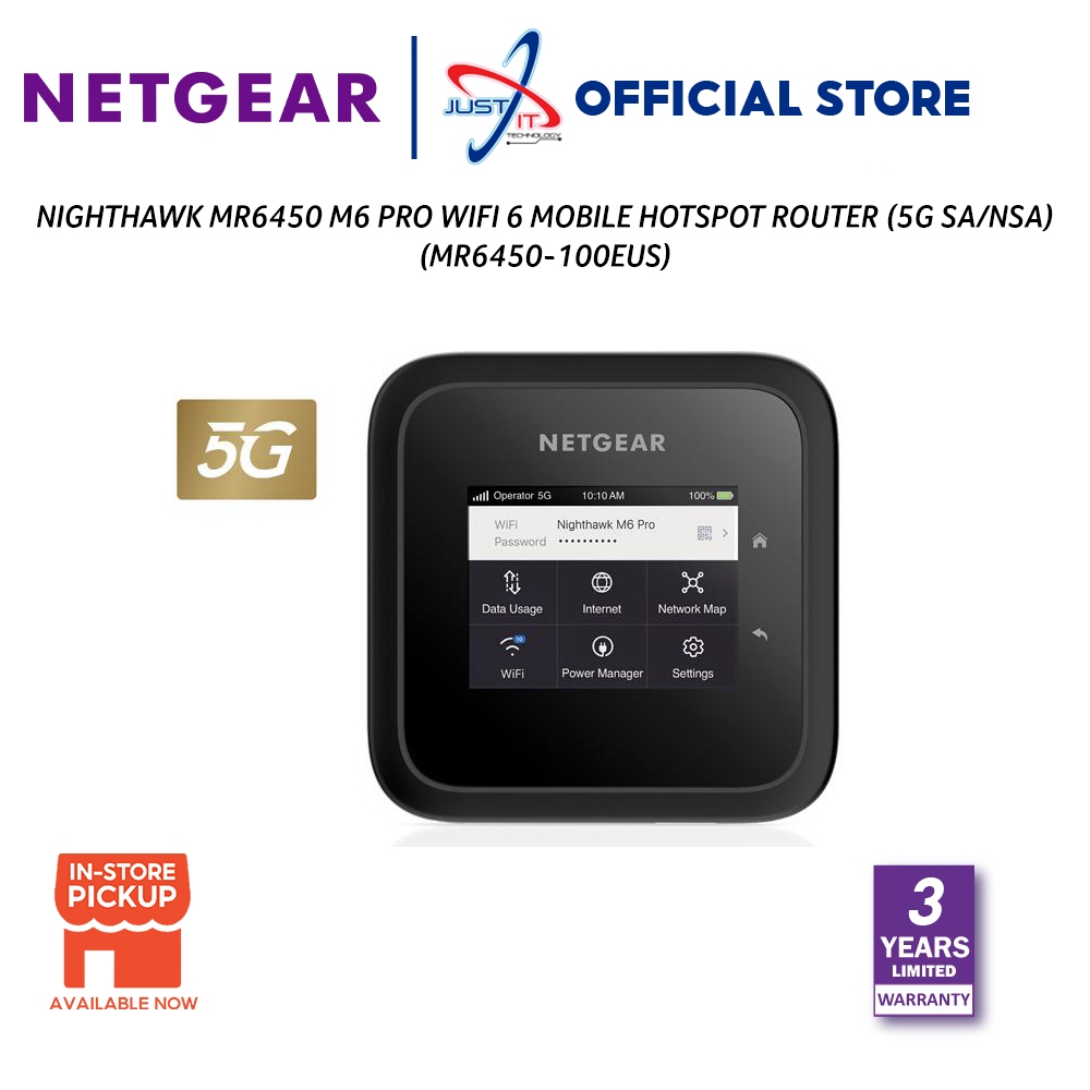 NETGEAR NIGHTHAWK MR6450 M6 PRO WIFI 6 MOBILE HOTSPOT ROUTER (5G SA/NSA ...