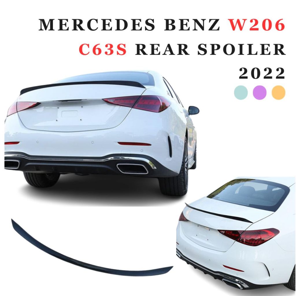 Mercedes Benz C Class W206 Rear Spoiler - Gloss Black ( Brabus / C43 ...