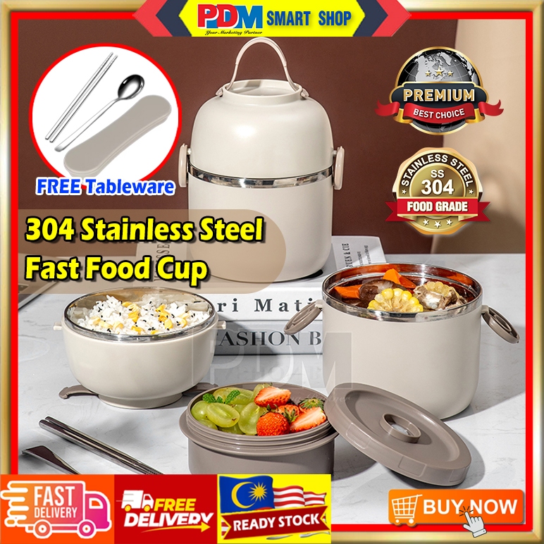PDM Premium 304 Stainless Steel Insulated Portable Fast Food Cup ...