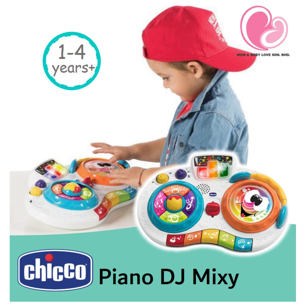 Chicco Happy Music Piano DJ Mixy (1-4 years) | Mainan Budak Musikal ...
