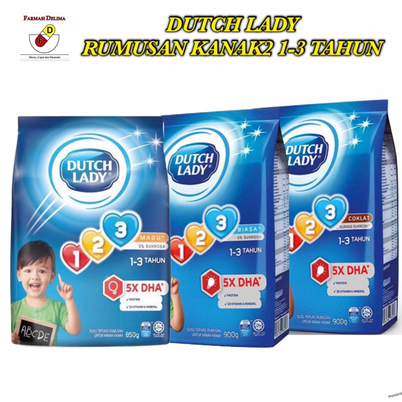 DUTCH LADY 1-3 TAHUN SUSU RUMUSAN KANAK-KANAK | Shopee Malaysia