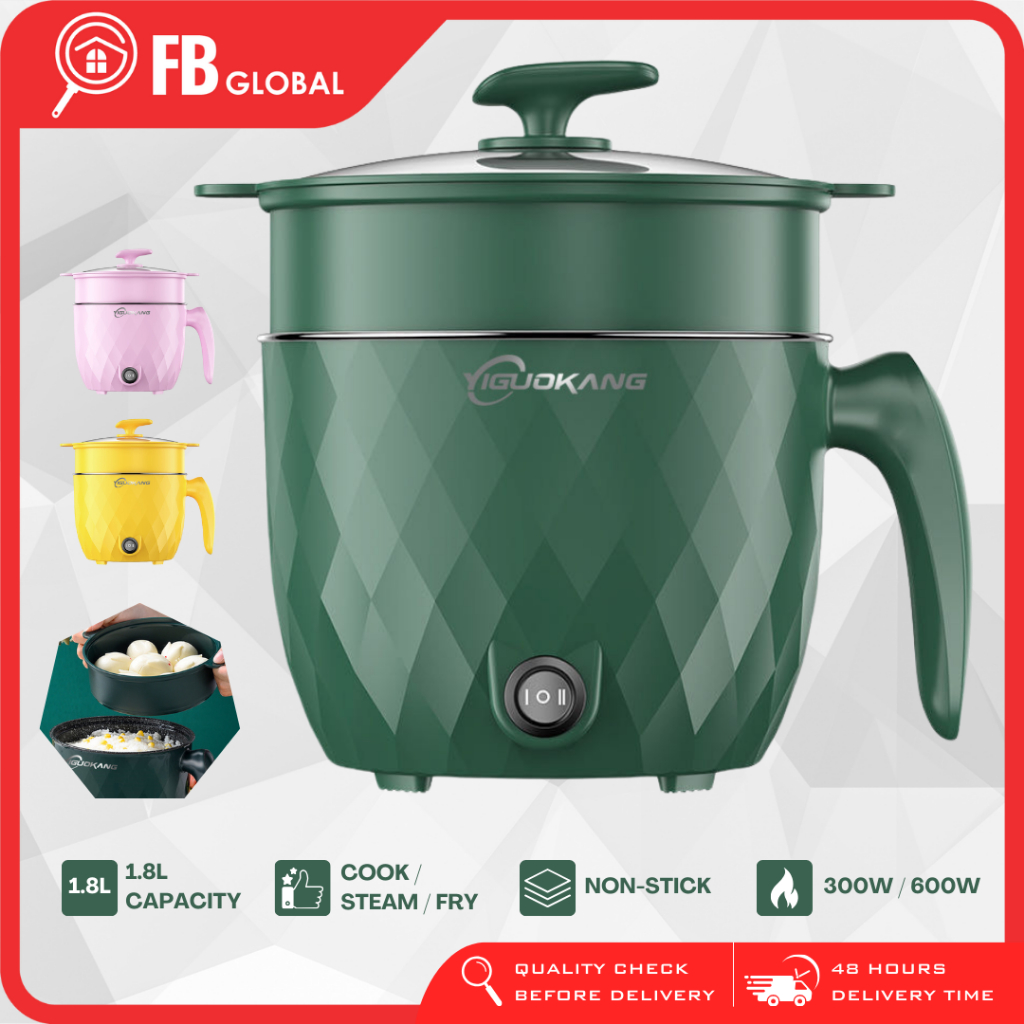 1.8L Mini Rice Cooker Non Stick Mini Cooker Steamer Eletric Periuk ...