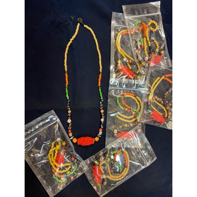 Sarawak Traditional Kabo Bead Manik Necklace Rantai Orang Ulu Iban ...