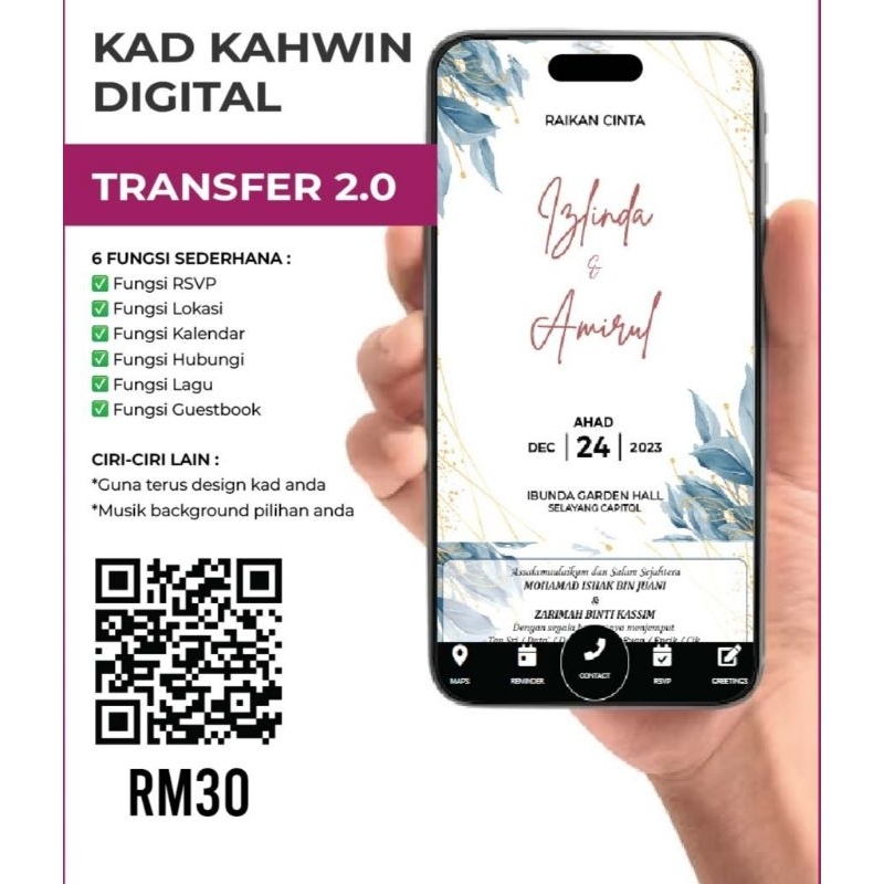 Digital Invitation Card with softcopy | Kad Digital | Shopee Malaysia
