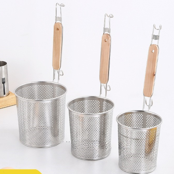 Stainless Steel Noodle Strainer / Mesh Noodle Drainer / Blanching ...