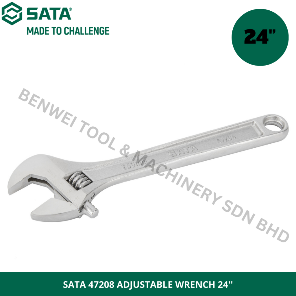 SATA 47208 ADJUSTABLE WRENCH 24'' / SPANAR HIDUP / SPANAR BOLEH LARAS ...