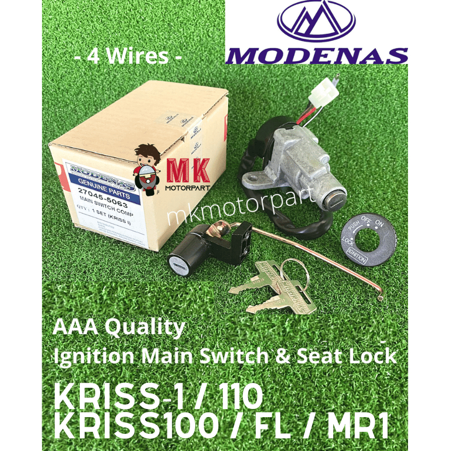 (AAA) Modenas KRISS 1 , 2 / 100 FL 110 120 / MR1 Ignition Main Switch ...