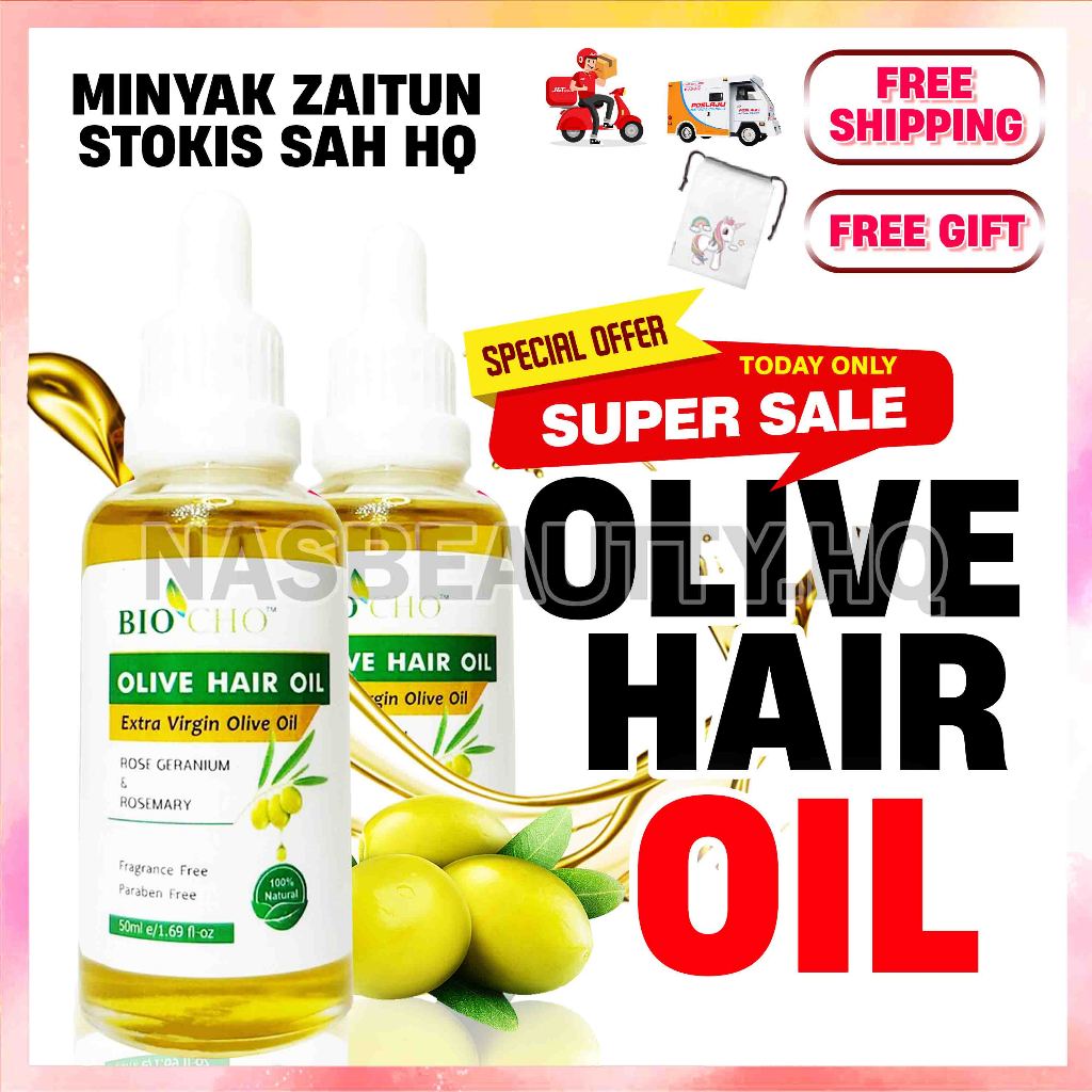 Hair Care Oil Minyak Rambut Zaitun Anti Frizz Virgin Olive Oil Rose ...