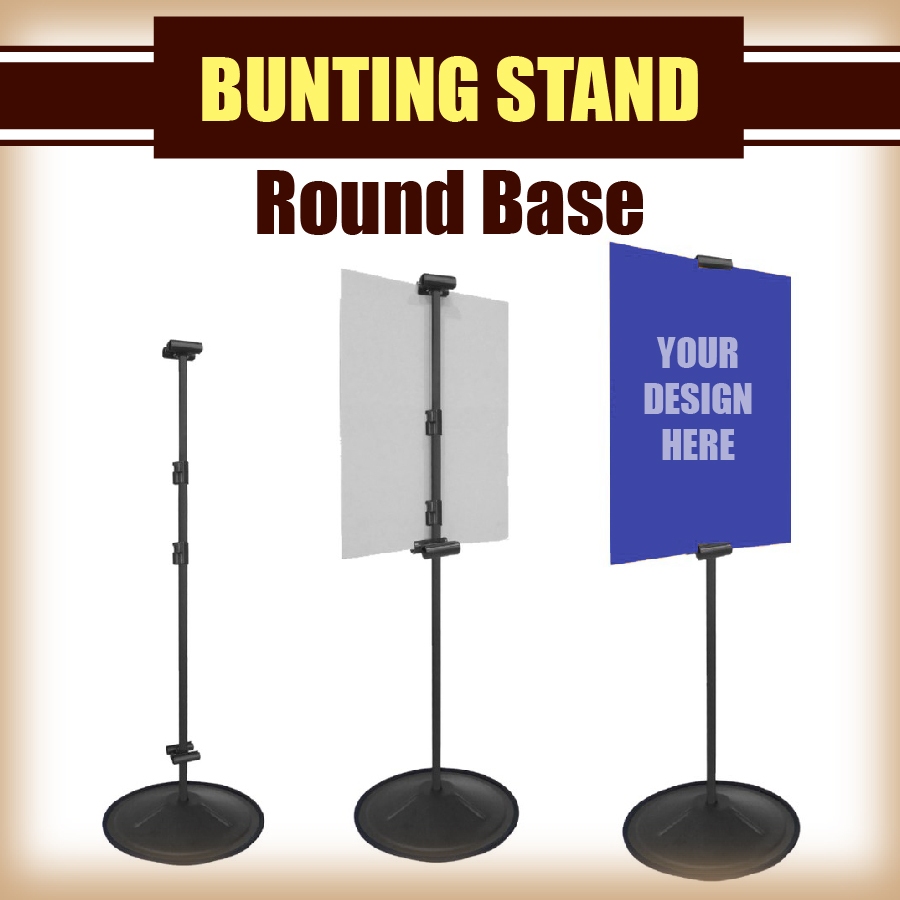 bunting stand / stand / round base stand / streamer | Shopee Malaysia