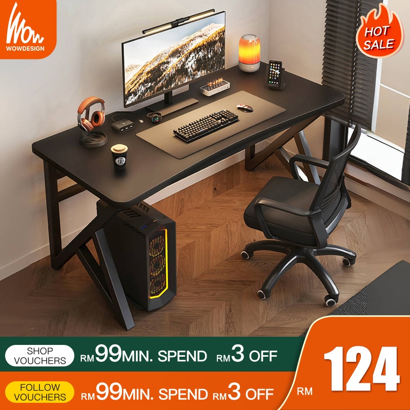 Gaming Table Meja Komputer Computer Table With Cable Management Tray ...