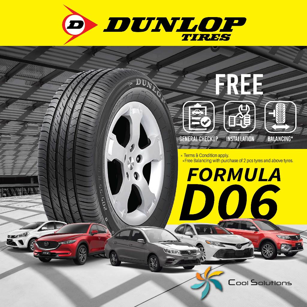 DUNLOP D06 185/55R15; 195/50R15; 195/55R15; 185/55R16; 195/60R16; 205/55R16; 215/60R16; 215 ...