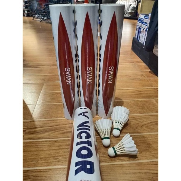 Victor Swan Badminton Shuttlecock (Duck Feather) Original 100% | Shopee ...