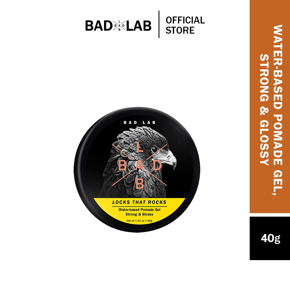 Bad Lab Water-Based Pomade Gel Strong & Glossy (40g) | Shopee Malaysia