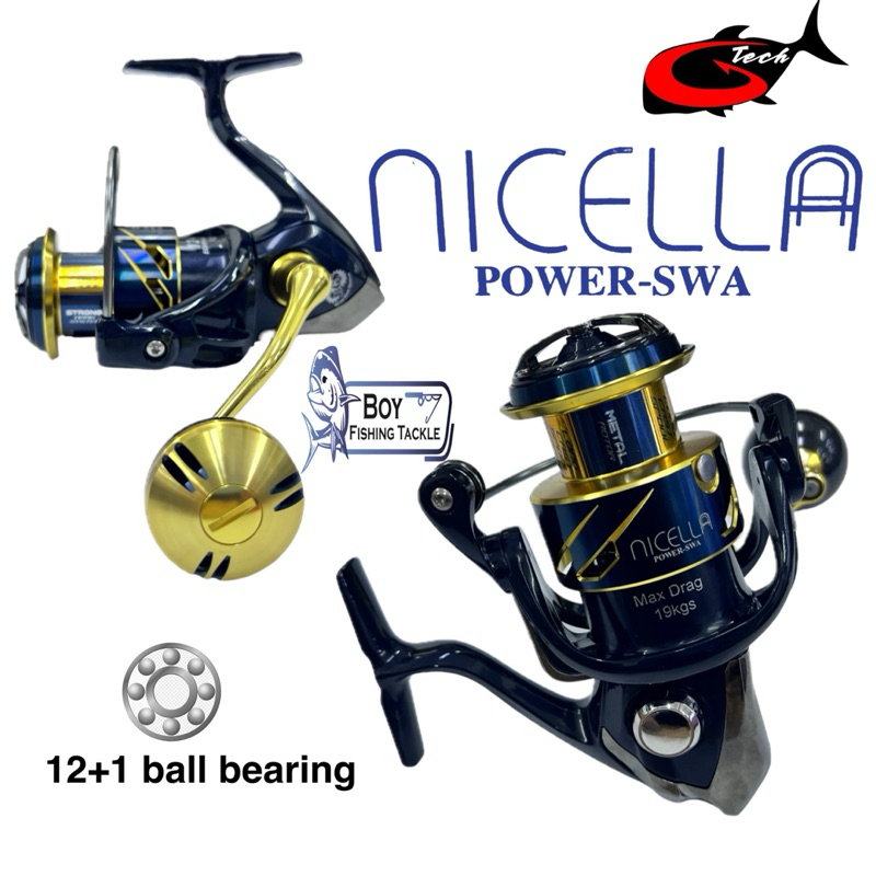 G-Tech Nicella Power SWA Spinning Reel Fishing Reel | Shopee Malaysia