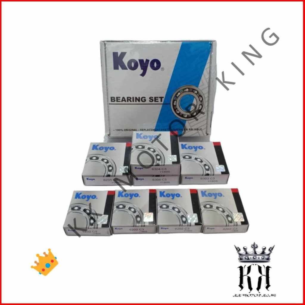 YAMAHA RXZ ENGINE ENJIN BEARING KOYO FULL SET (8 PIECES) | Shopee Malaysia