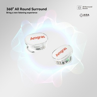 Amgras Future SE2 Transparent Wireless Earbud Gaming ENC Noise ...