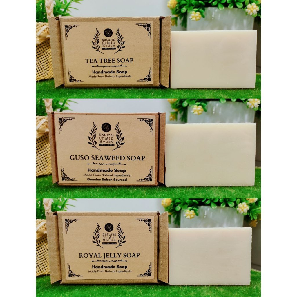 《Natural Origin House》1)Sabun Guso Rumpai Laut海藻GusoSeaweed Face Soap 2 ...