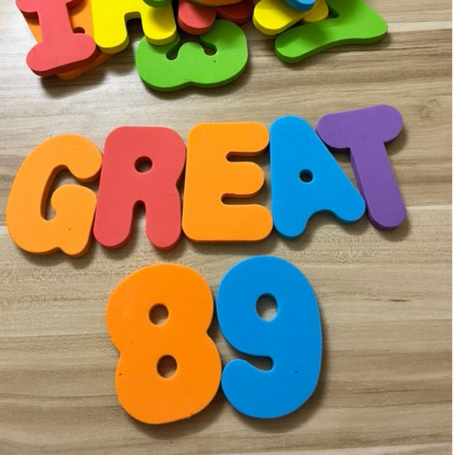 Baby Bath Toys Big Size Foam Alphabet Number Letter Water Toys Baby ...