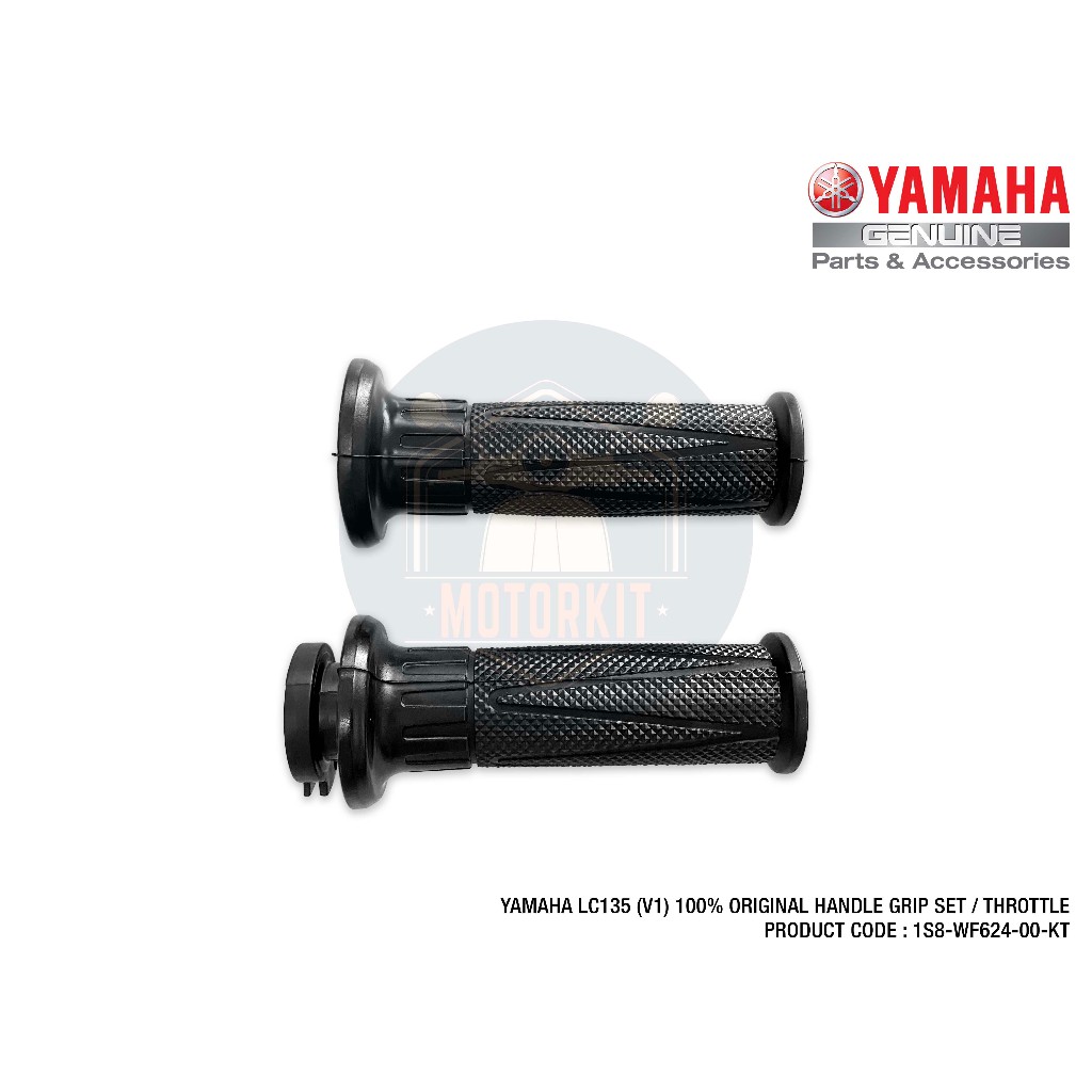 YAMAHA LC135 135LC LC 135 V1 1S8 100% ORIGINAL HANDLE GRIP SET THROTTLE ...